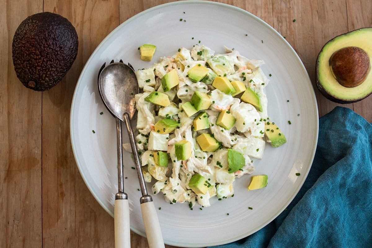 Avocado & Chicken Potato Salad - New Zealand Avocado